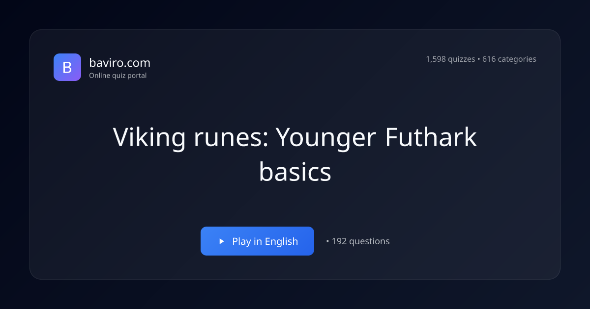 Viking runes: Younger Futhark basics | Baviro.com